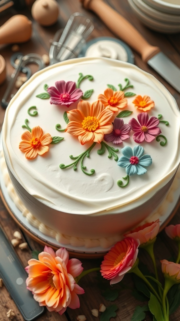 Butter Icing Cake Design Ideas